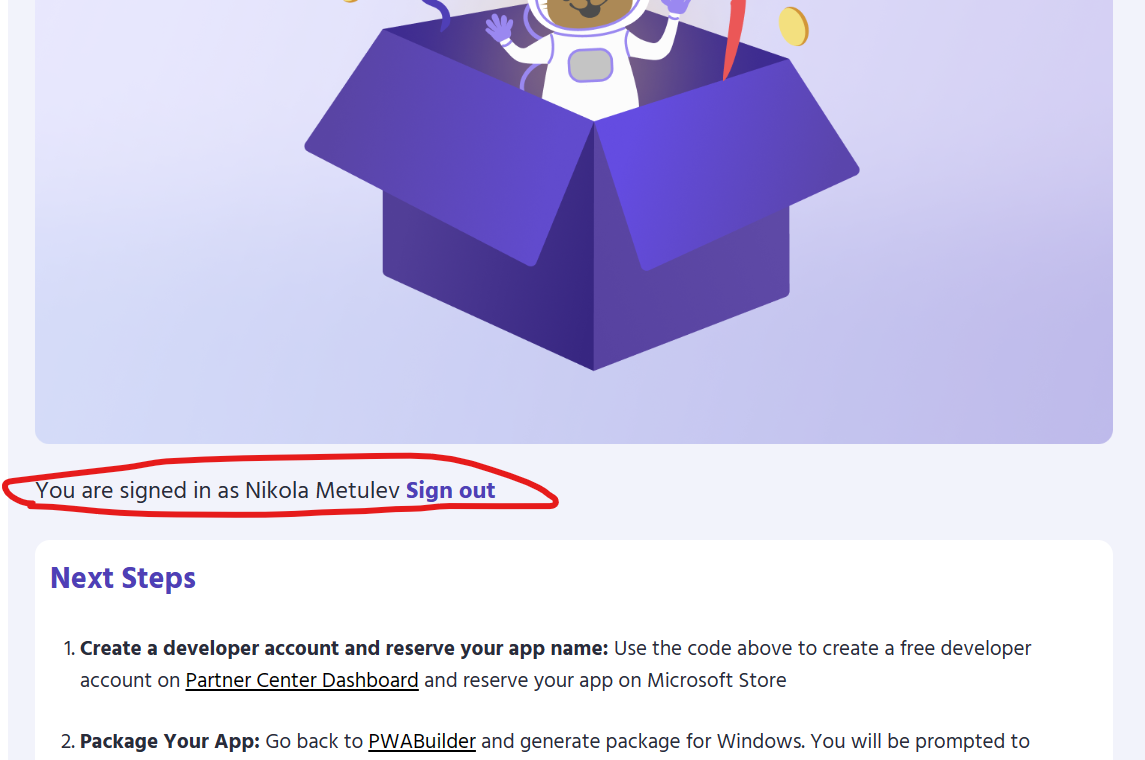 [Tokens][BUG] In the token view, update wording on signed in info to email instead of name ...