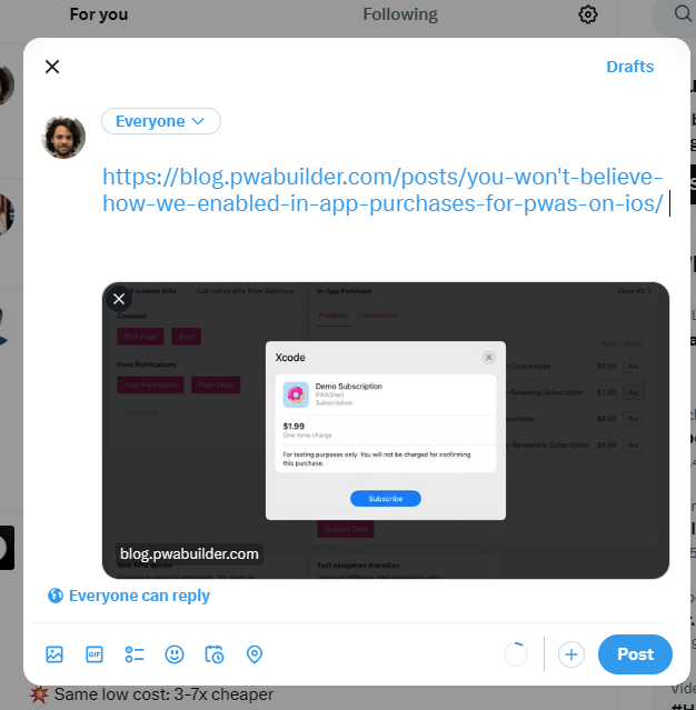 Bug Blog Share Button Should Also Include Title As Part Of The Share Data · Issue 4521 · Pwa