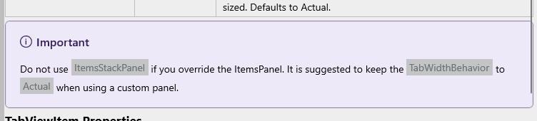 Sample App - Information and Note boxes are not readable in the control documentation pivot ...