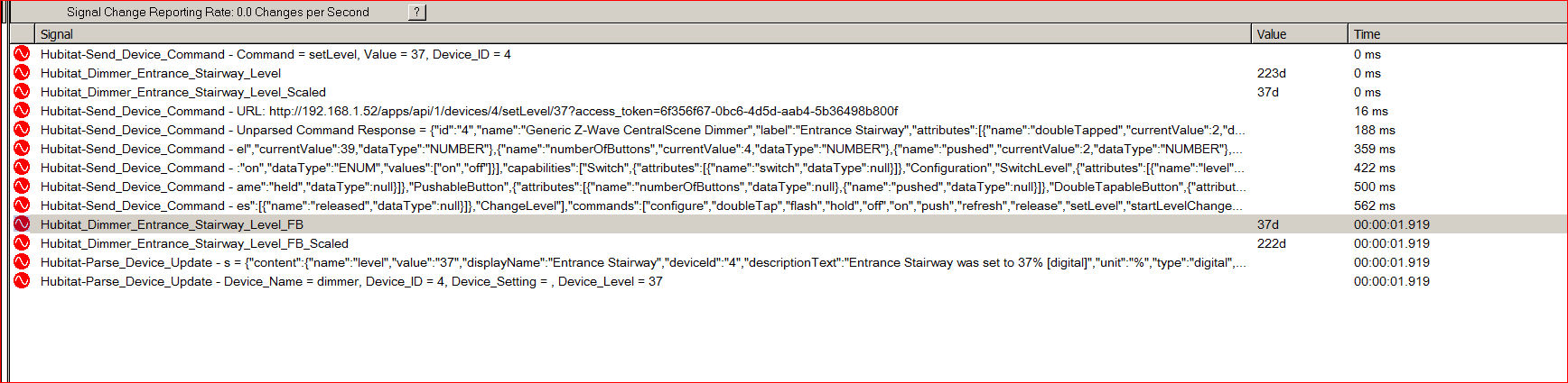 Level FB Timing/Delay · Issue #5 · jbasen/Crestron-Hubitat-Integration · GitHub