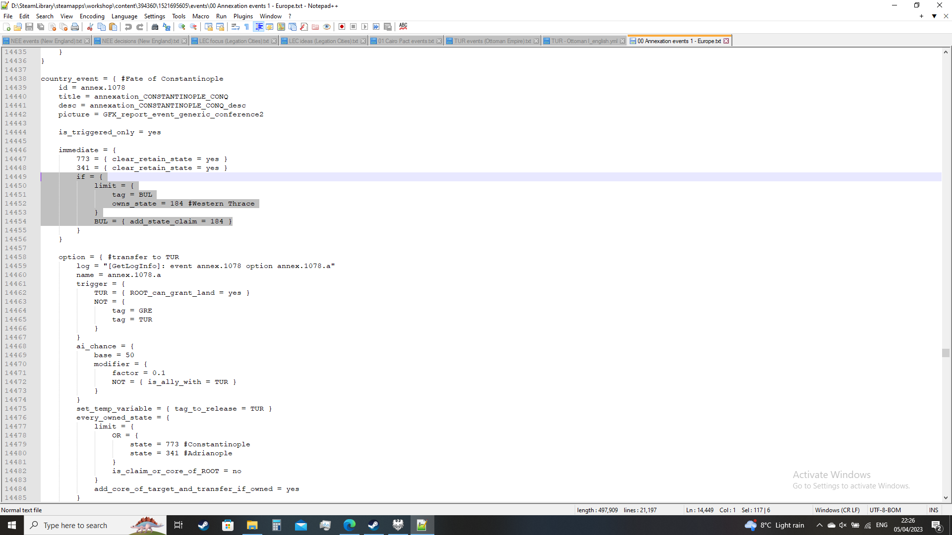 BUL - The "Bulgaria can now claim Adrianople in the "Fate of Constantinople" if they own Eastern ...