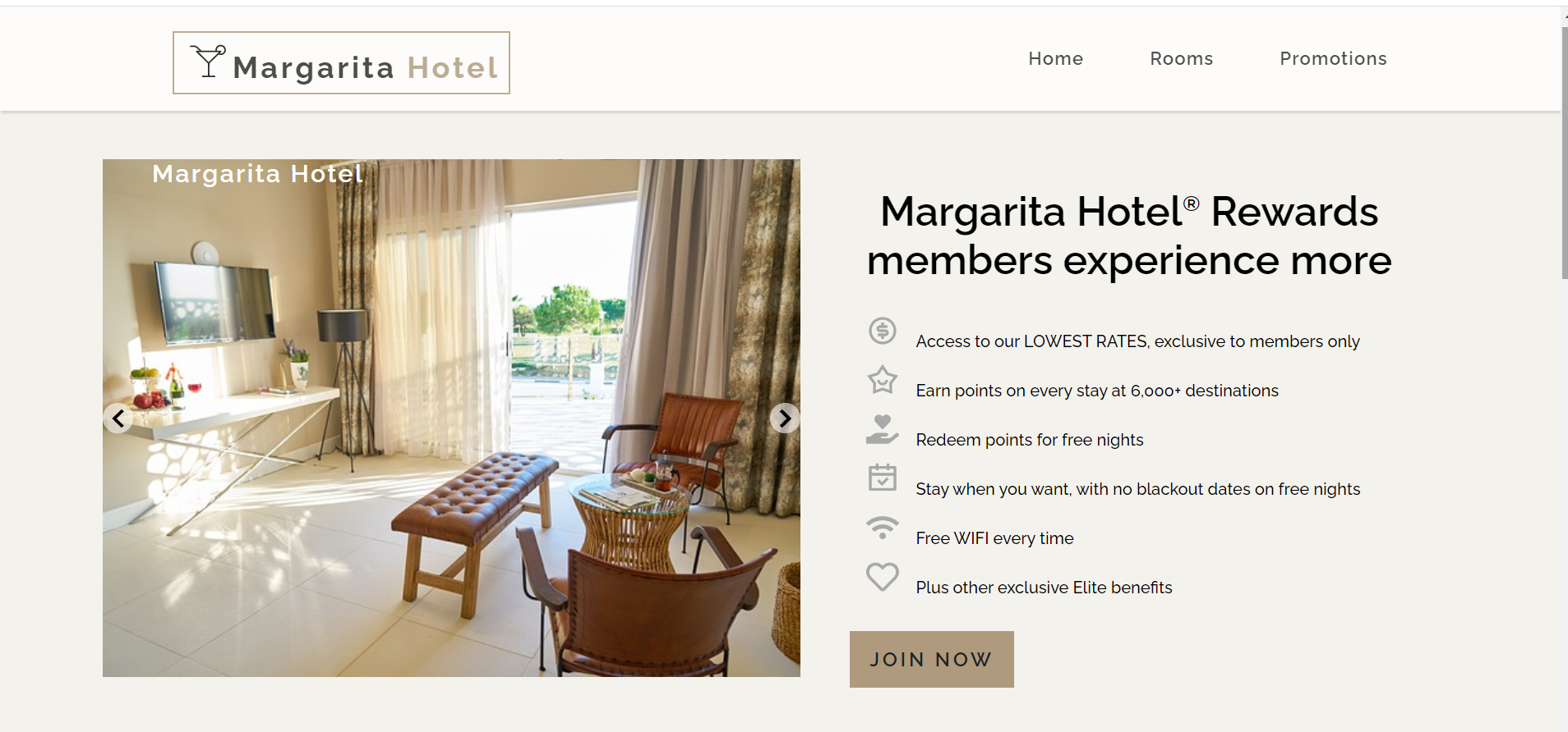 GitHub - zaremakayasova/Margarita-Hotel: A beach resort website project built with React, using ...