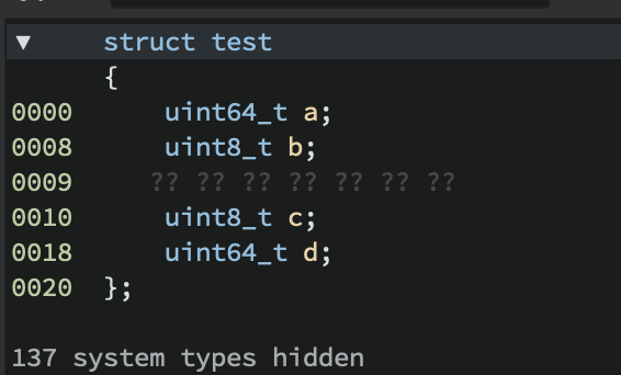 Non-packed structure members are aligned incorrectly · Issue #2966 · Vector35/binaryninja-api ...