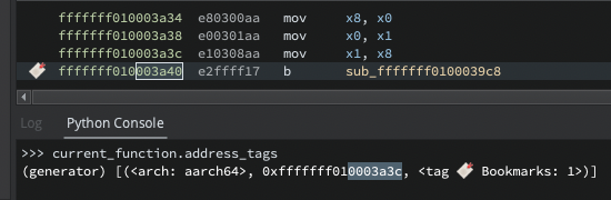 Tags+Comments are misaligned in high address spaces · Issue #3048 · Vector35/binaryninja-api ...
