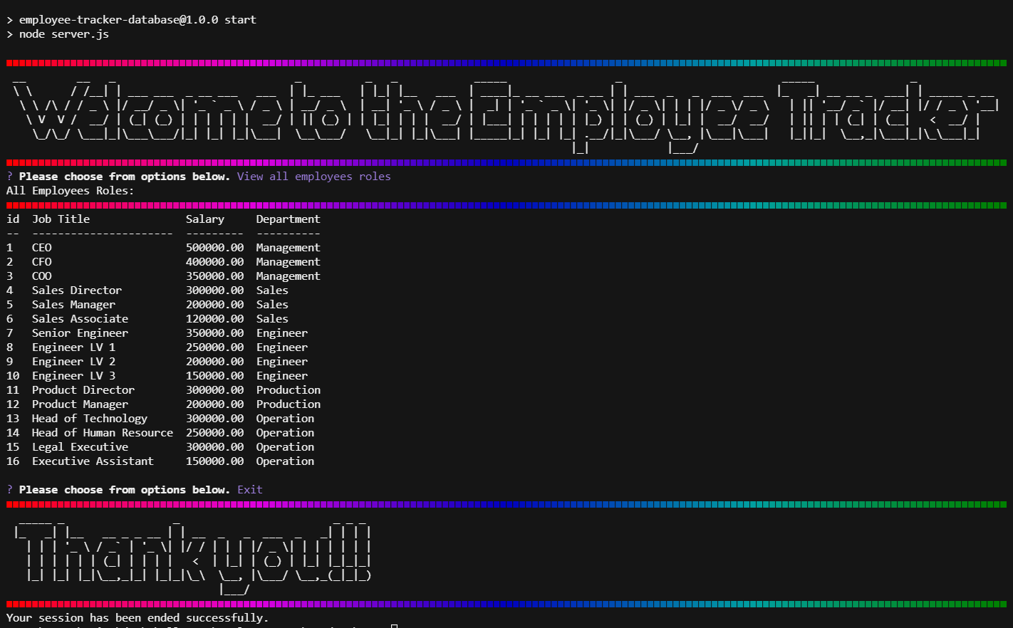 GitHub - tringuyen1086/employee-tracker-database