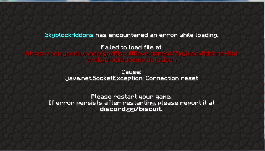 [Bug] Skyblock addon cannot be used in China · Issue #625 · BiscuitDevelopment/SkyblockAddons ...