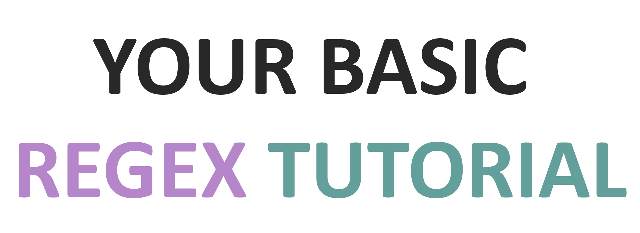 This is a basic regular expressions tutorial · GitHub