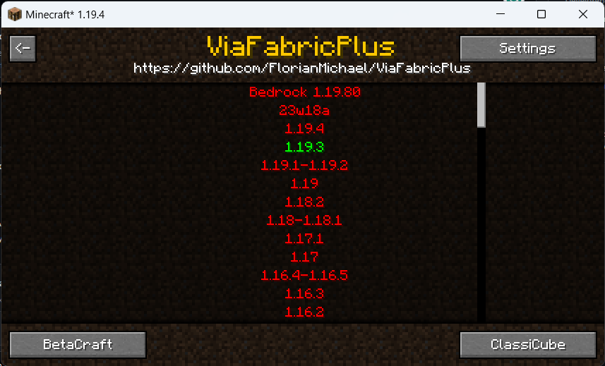 Auto detect version · Issue #91 · ViaVersion/ViaFabricPlus · GitHub