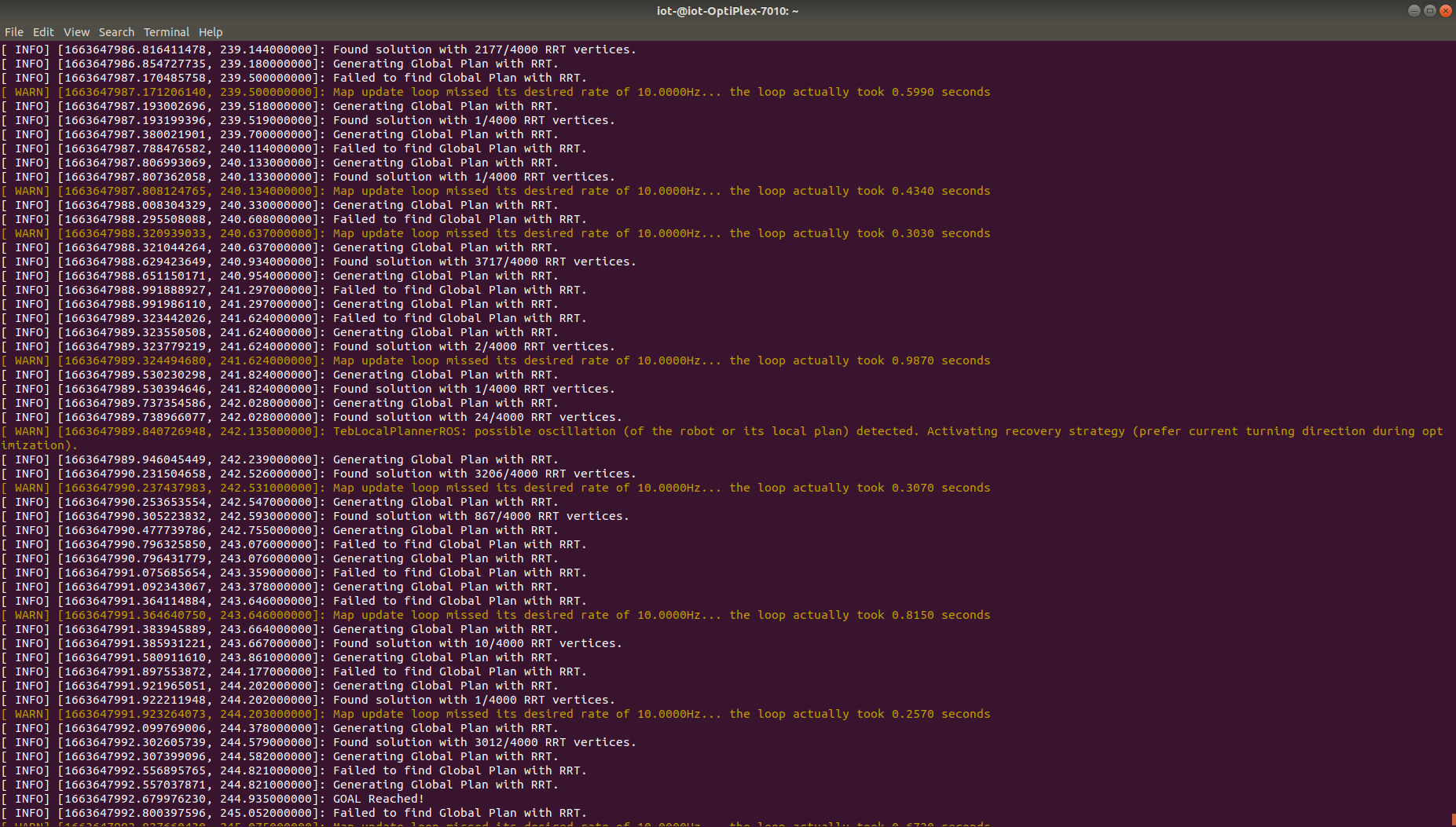 RRT cannot stop generating random tree · Issue #3 · mech0ctopus/rrt-global-planner · GitHub