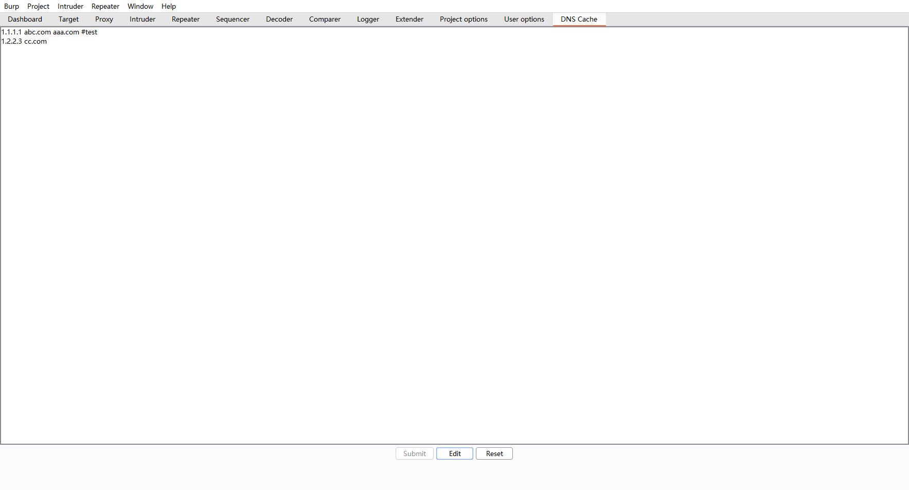 GitHub - mayi077/BurpDnsCache: Modify DNS resolution rules in BurpSuite ...