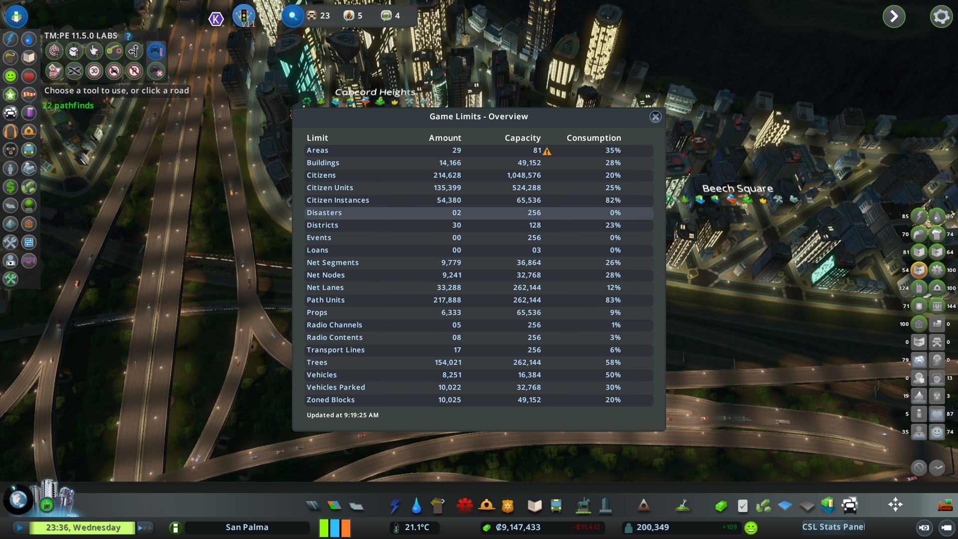 pathfinds number keeps increasing · Issue #1024 · CitiesSkylinesMods/TMPE · GitHub