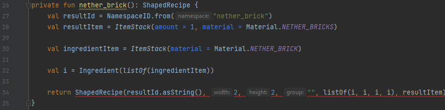 ShapedRecipe · Minestom Minestom · Discussion #1043 · GitHub