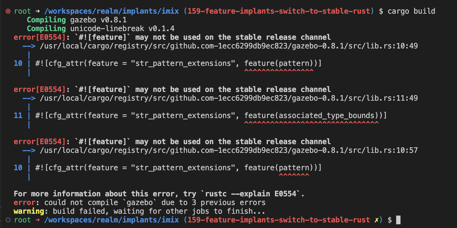 [feature] [implants] Switch to stable rust · Issue #159 · spellshift/realm · GitHub