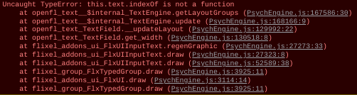 TypeError: this.text.indexOf is not a function · Issue #2535 · openfl/openfl · GitHub