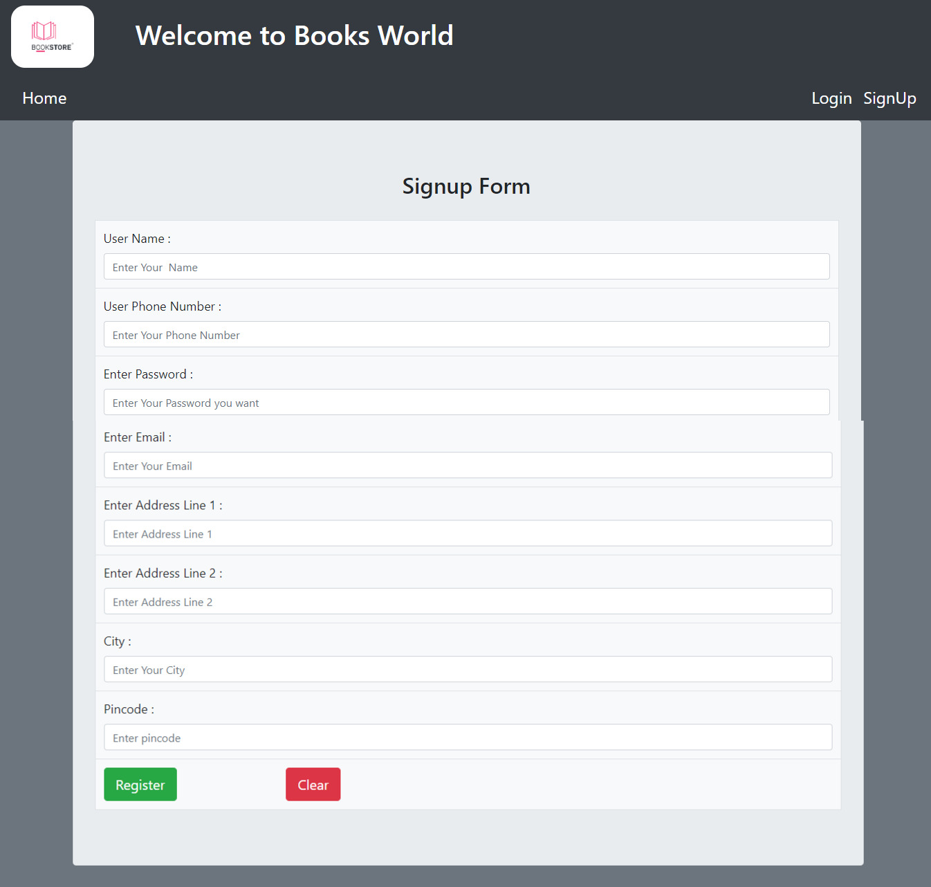 Github Kalpesh09combook Store Project Created An Online Book Store Using Angular For