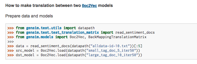 Fix Nested Inline Markup In `translationmatrixpy` · Issue 2162 · Piskvorkygensim · Github