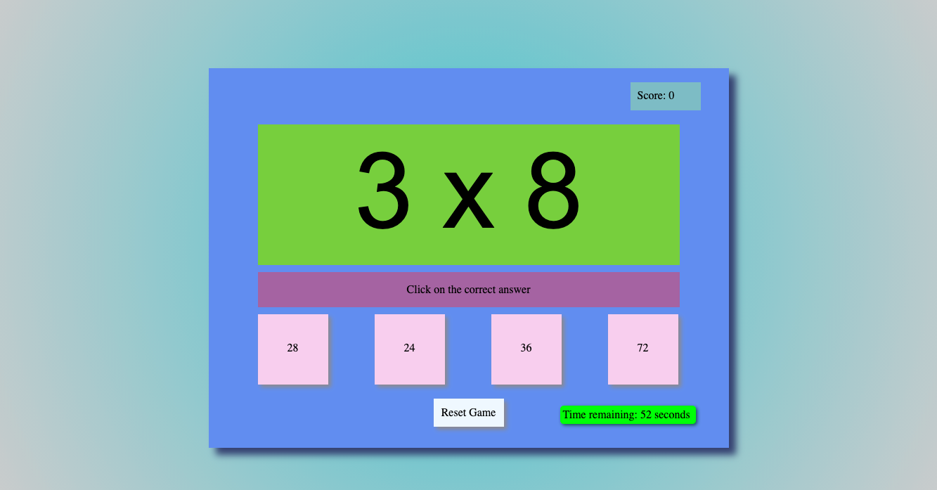 GitHub - YASMINRIDZA/MathsGame: This is a very fun Maths game where you will gain points for ...