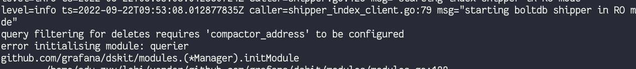 loki forces user to configure a `compactor_address` if target=querier · Issue #7222 · grafana ...
