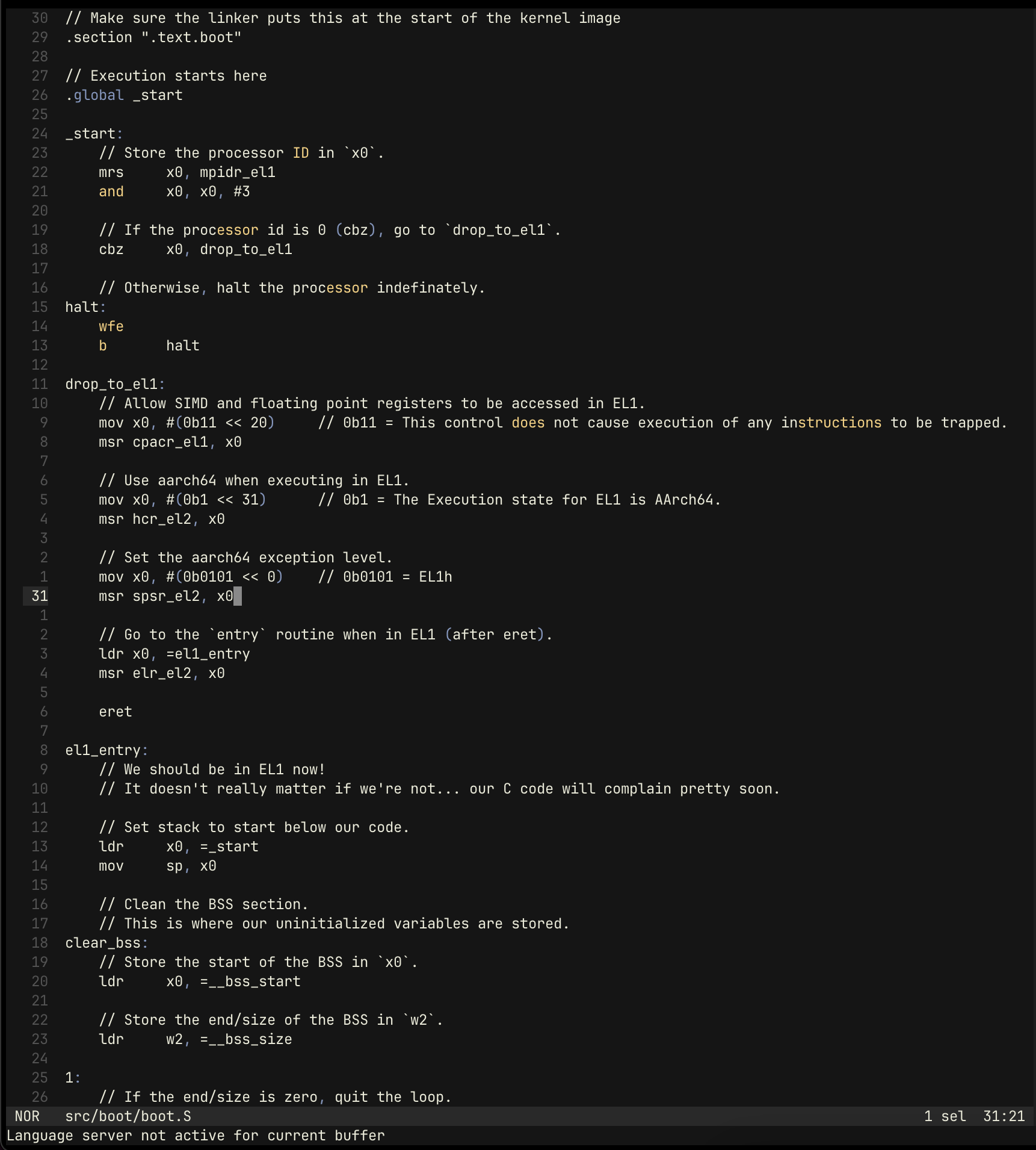 Syntax Highlighting Should Be Available For General Assembly Files `s` · Helix Editor Helix