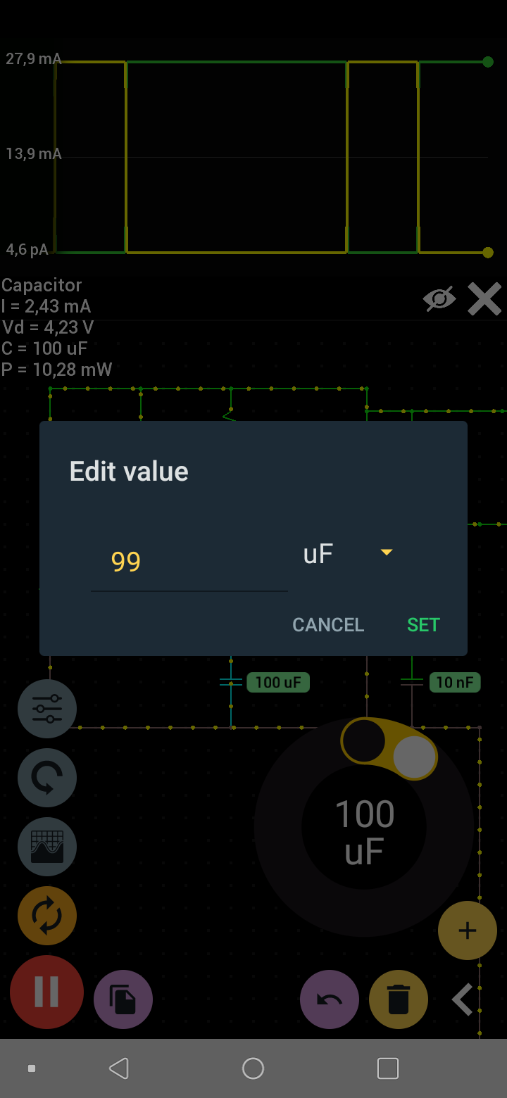 Capacitor unable to be set at 100μF · Issue #81 · Proto-App/Proto-Android · GitHub