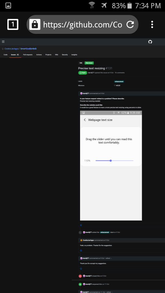 Precise text resizing · Issue #131 · CookieJarApps/SmartCookieWeb · GitHub