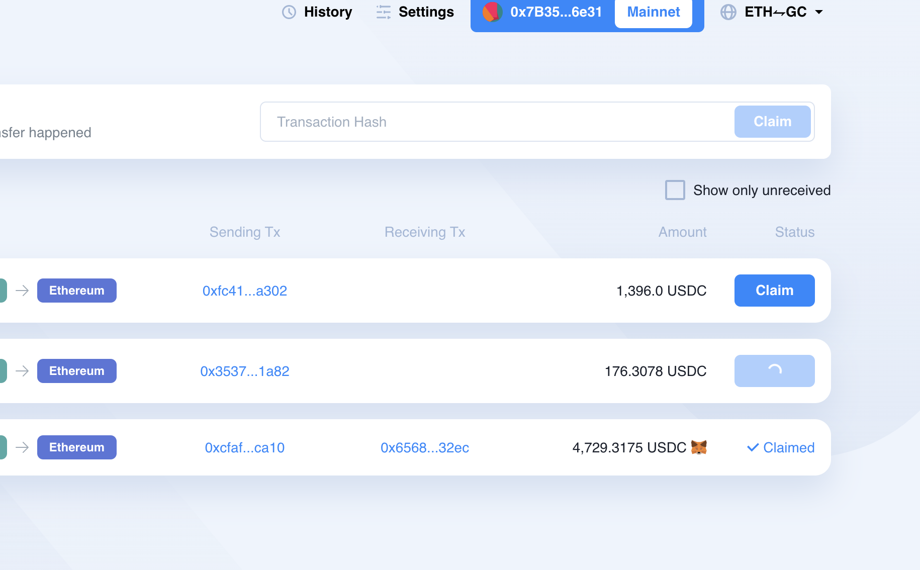 Claim token Omni bridge Gnosis to ETH stuck · Issue #364 · omni/omnibridge-ui · GitHub