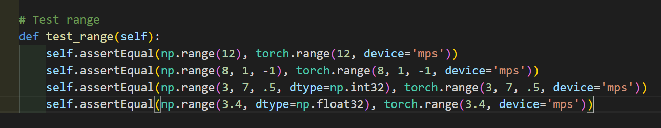 [MPS] Add support for aten::range for MPS backend · Issue #86990 · pytorch/pytorch · GitHub