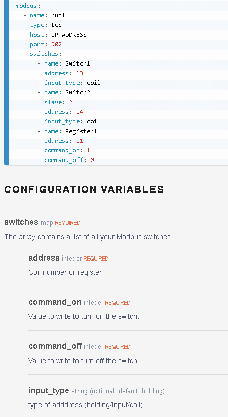 Modbus switch examples missing required variables (and typo "adddress") · Issue #17982 · home ...