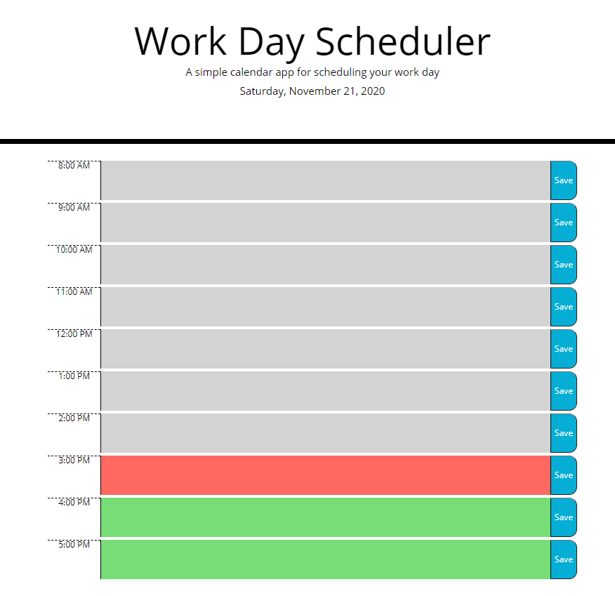 GitHub - lundyc0917/Workday-Planner: Planner for the current workday.