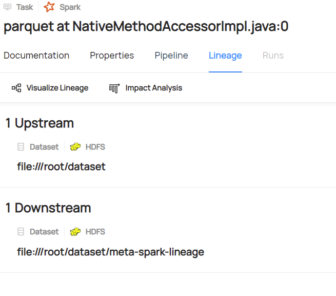 Unable to see metadata of upstream dataset in a spark lineage · Issue #5193 · datahub-project ...
