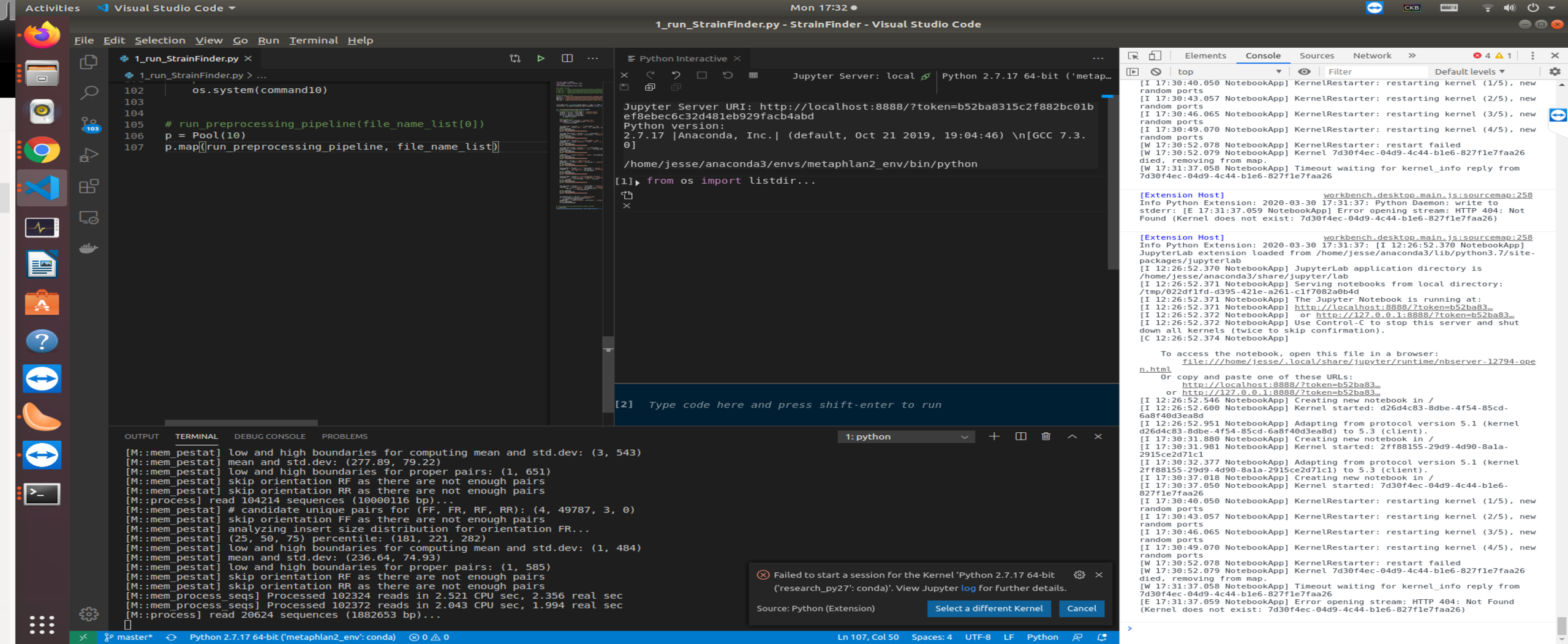 Support Python 2.7 notebook kernels · Issue #1592 · microsoft/vscode-jupyter · GitHub
