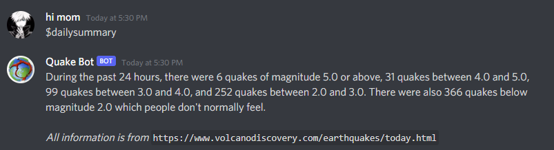 GitHub - MaazMakrod/Discord-Earthquake-Bot: A discord bot that scrapes ...