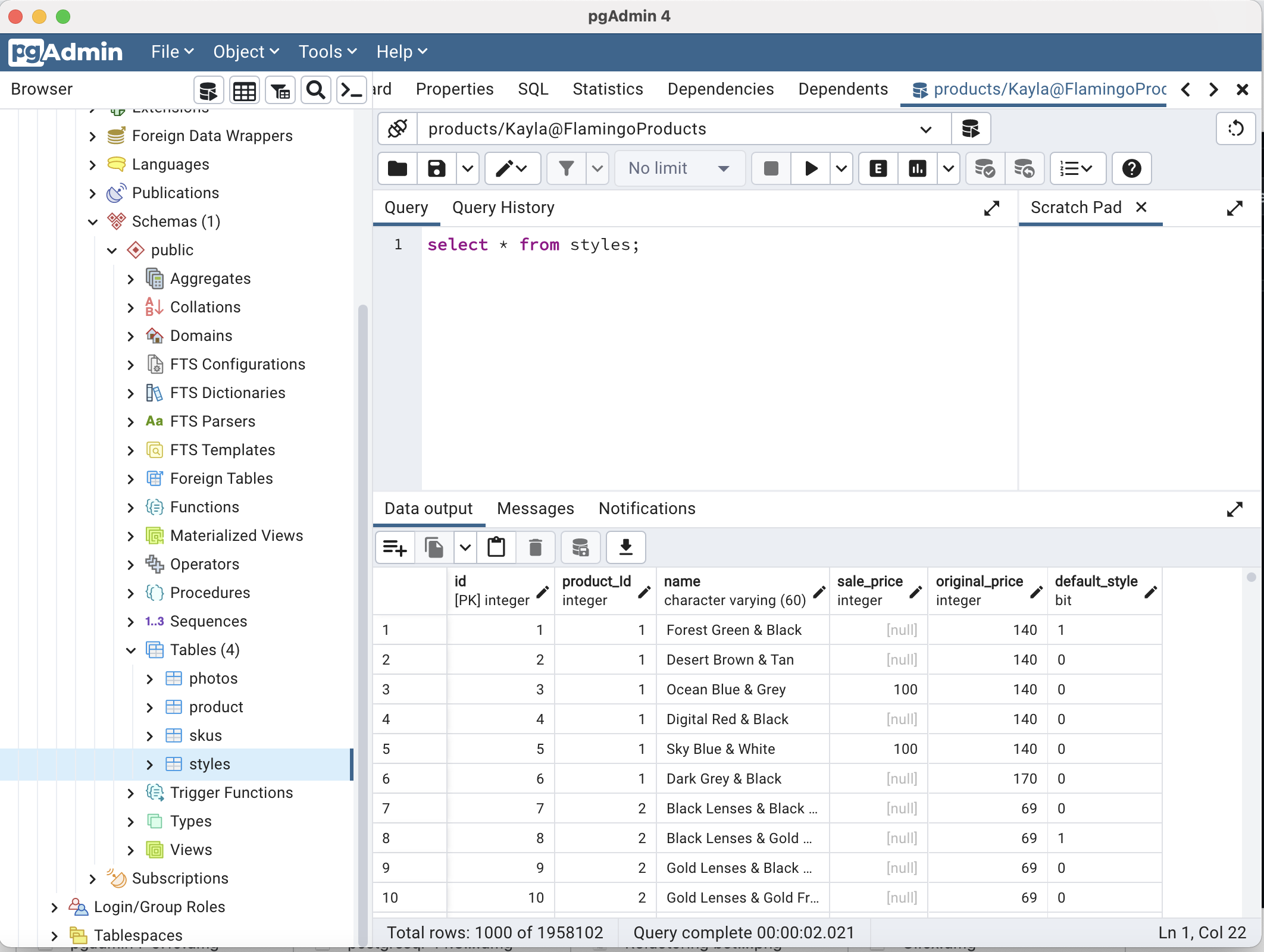 GitHub - Flamingoes-SDC/Products-Database