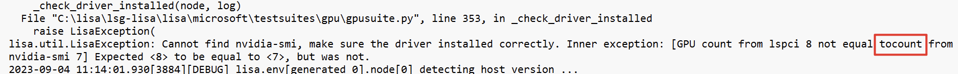 [Log] typo in log · Issue #2949 · microsoft/lisa · GitHub