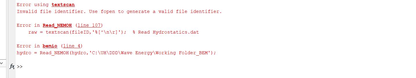 From Nemoh to WEC-Sim · Issue #279 · WEC-Sim/WEC-Sim · GitHub