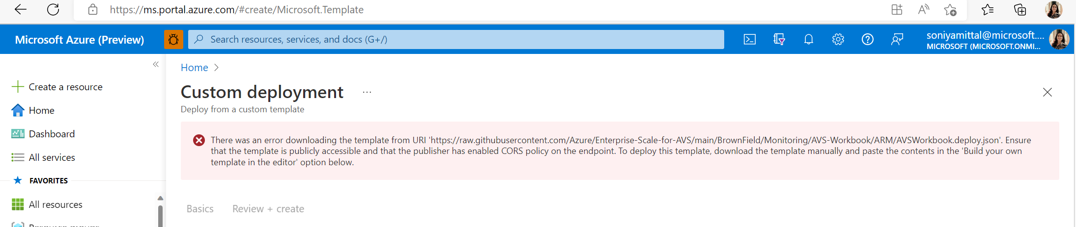 AVS Workbook - Terms of service warning" · Issue #160 · Azure/Enterprise-Scale-for-AVS · GitHub