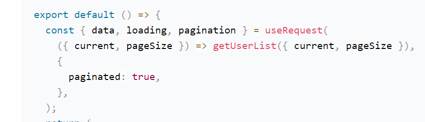 useRequest，data获取不到。（设置formatResult: (result) => result,之后可以获取） · Issue #597 · alibaba/hooks ...