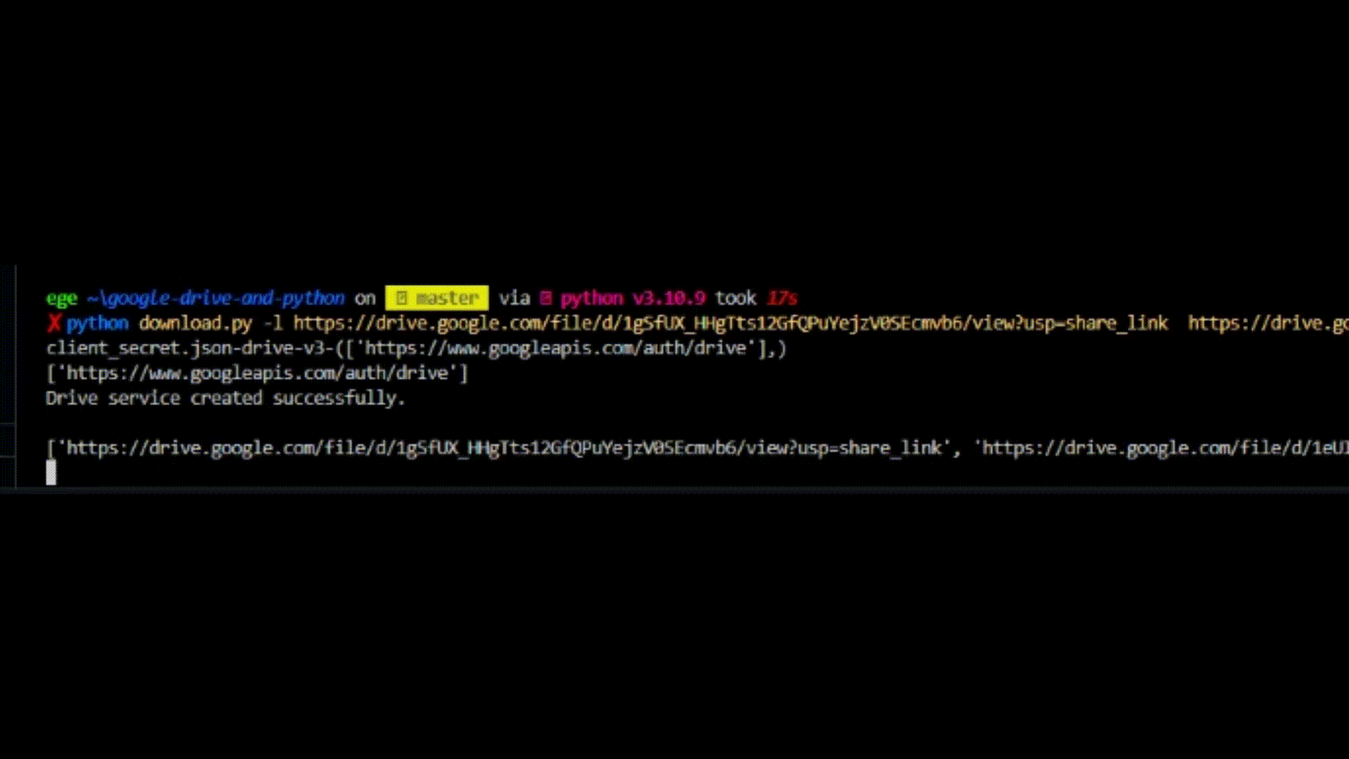 GitHub Hansheng0512 google drive and python