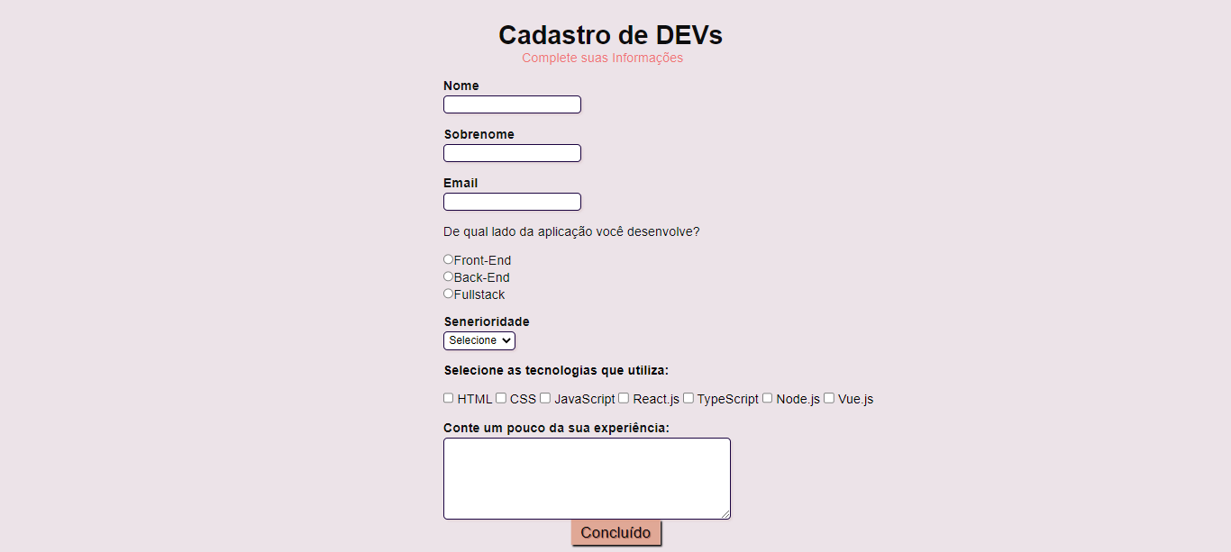 GitHub - Marcia-Simplicio/Formulario-I
