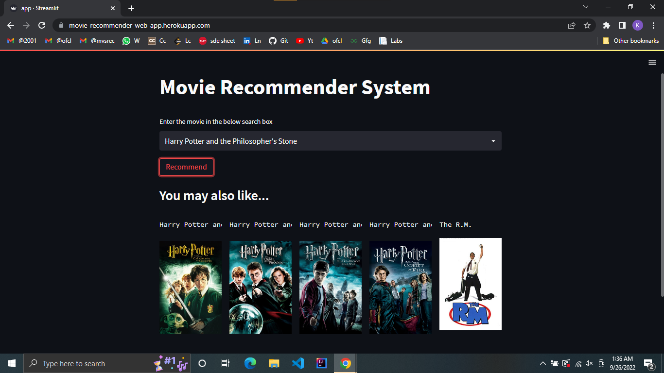 GitHub - okrafae/movies-recommender-system: Loved a movie and want to ...