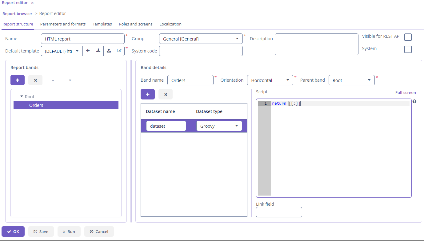 Dataset groovy script is not saved after changes · Issue #92 · jmix-projects/jmix-reports · GitHub
