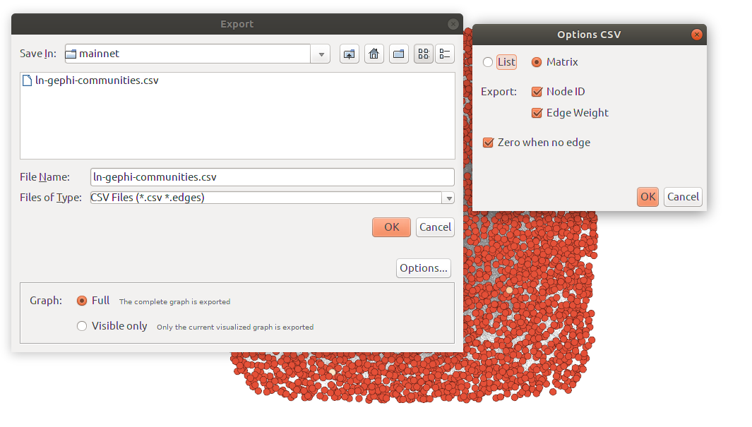 Exporting the Data file of modularity classe in Gephi · Issue #1929 · gephi/gephi · GitHub