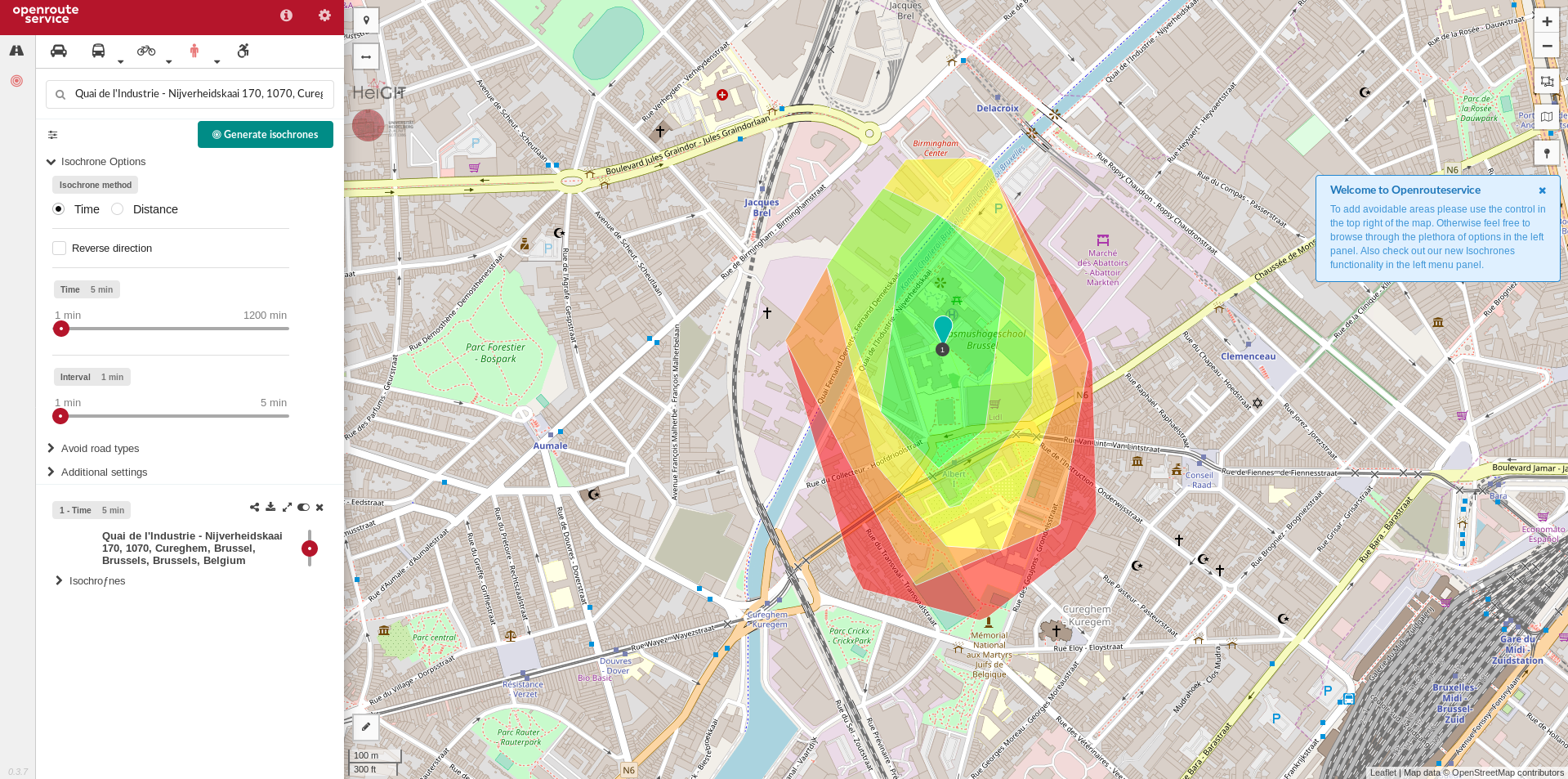Innaccurate isochrones for smaller distances · Issue #382 · GIScience ...