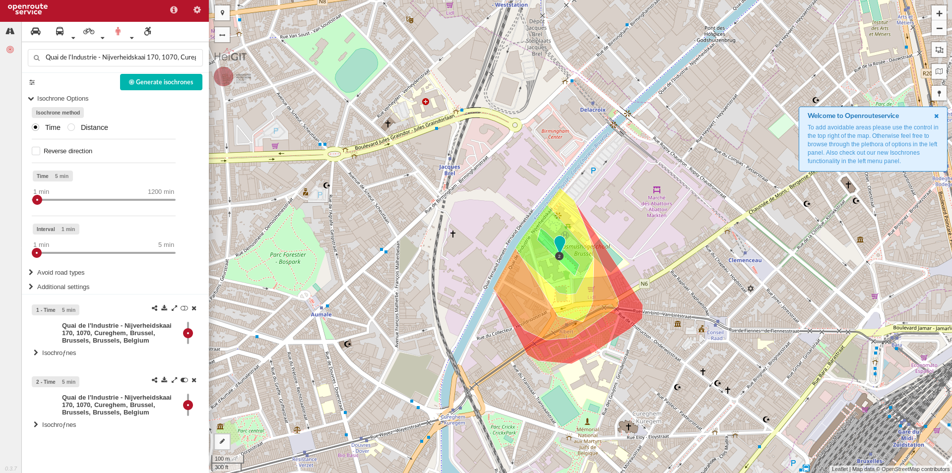 Innaccurate isochrones for smaller distances · Issue #382 · GIScience ...