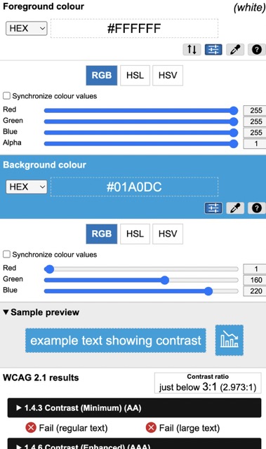 Accessibility: button fails colour contrast - WCAG 1.4.3 · Issue #8019 ...