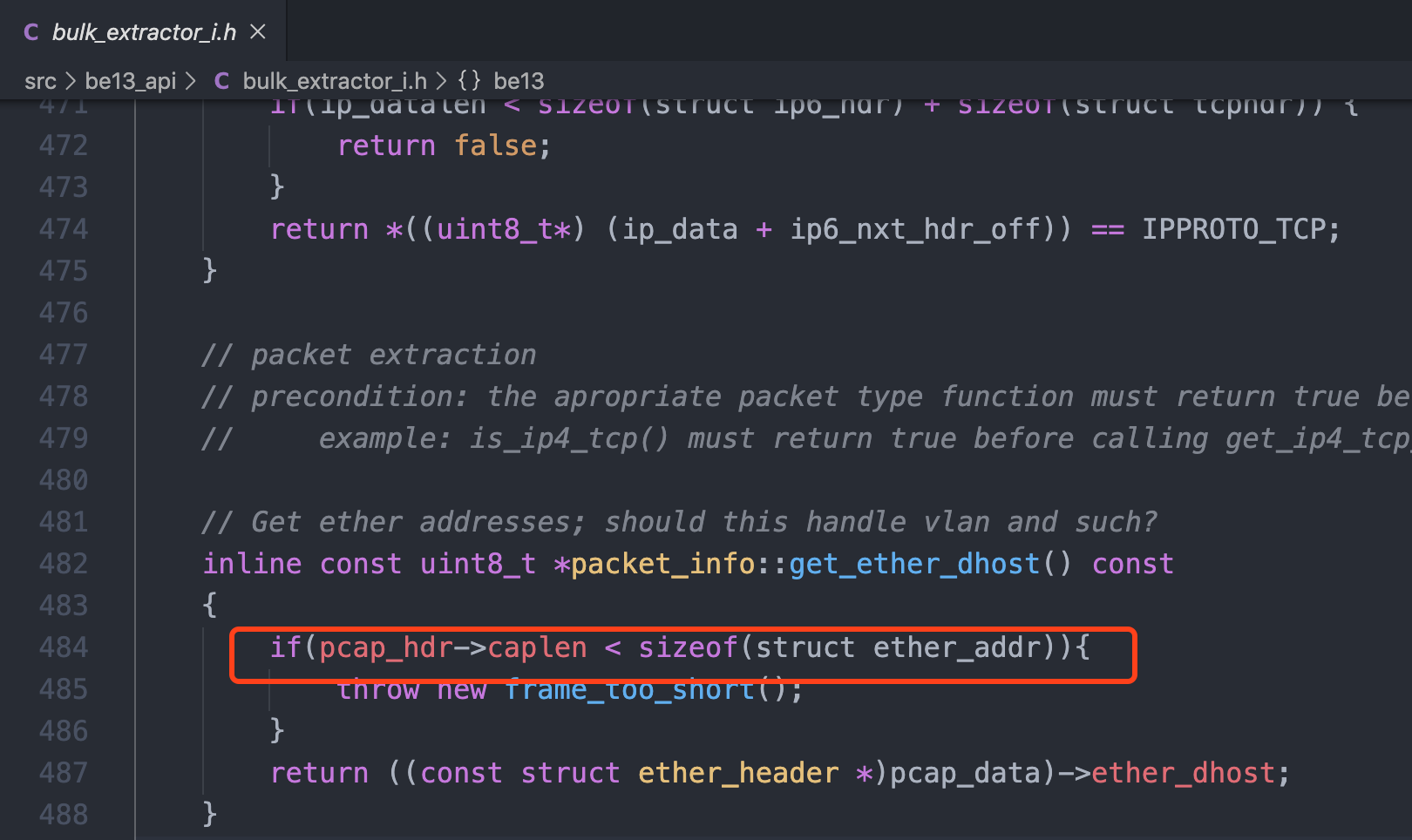 When parsing malformed pcap file, tcpflow abort in frame_too_short. · Issue #217 · simsong ...