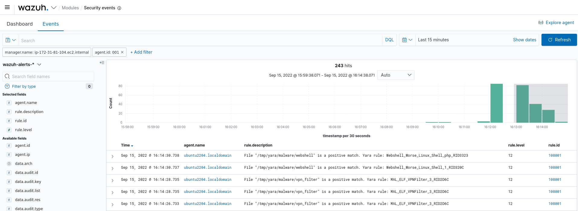 Release 4.3.8 - Release Candidate 1 - E2E UX tests - Active Response ...