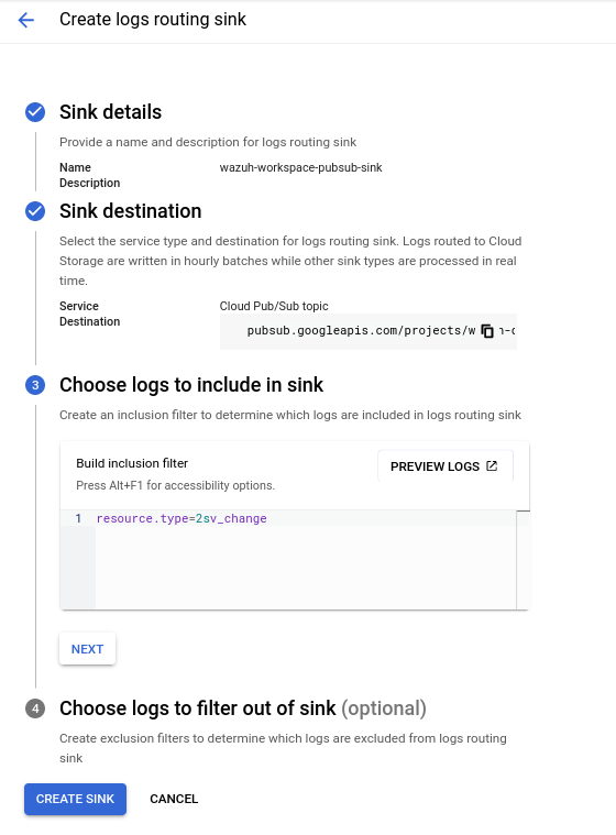 Gcp Module Does Not Support Logs Outside A Projectid · Issue 14773