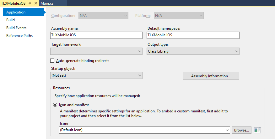 Property page shows empty target framework for .NET Standard Class Library projects · Issue #782 ...