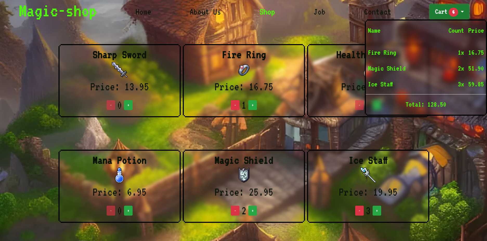 magic-shop-landingpage - Codesandbox